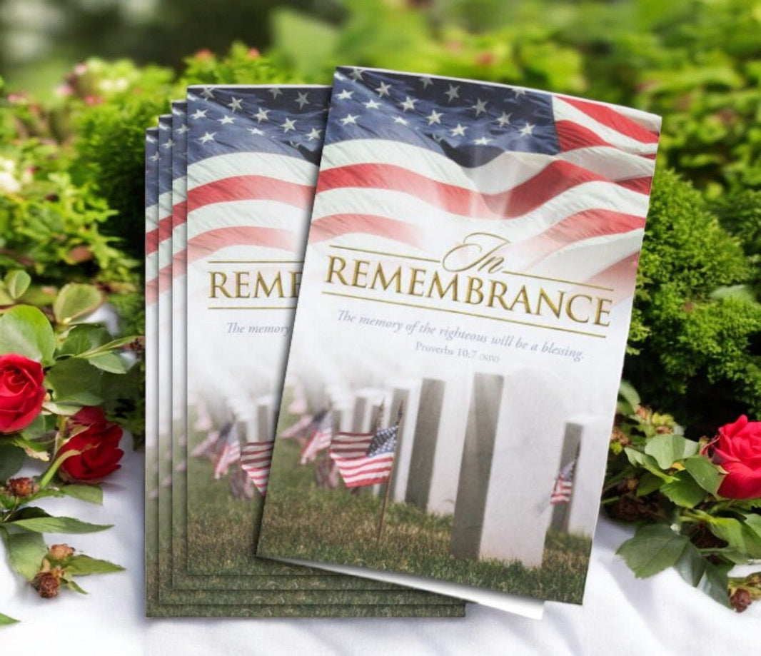 Funeral Program Paper Bifold or Center Fold - The Funeral Program Site