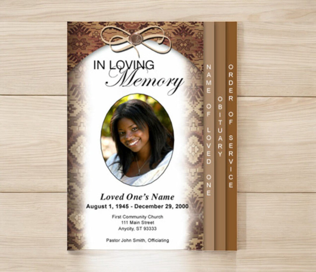 Graduated Fold Funeral Program Templates - The Funeral Program Site ...