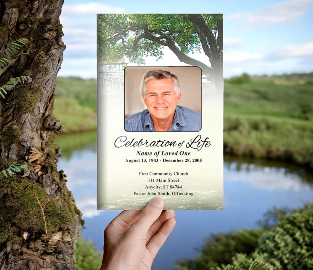 Funeral Program Background Designs Outdoor Landscapes - The Funeral ...