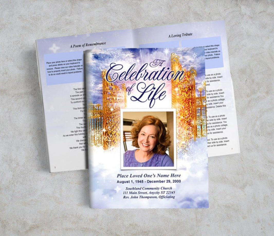Faith Based, Christian, Religious Funeral Program Templates - The ...