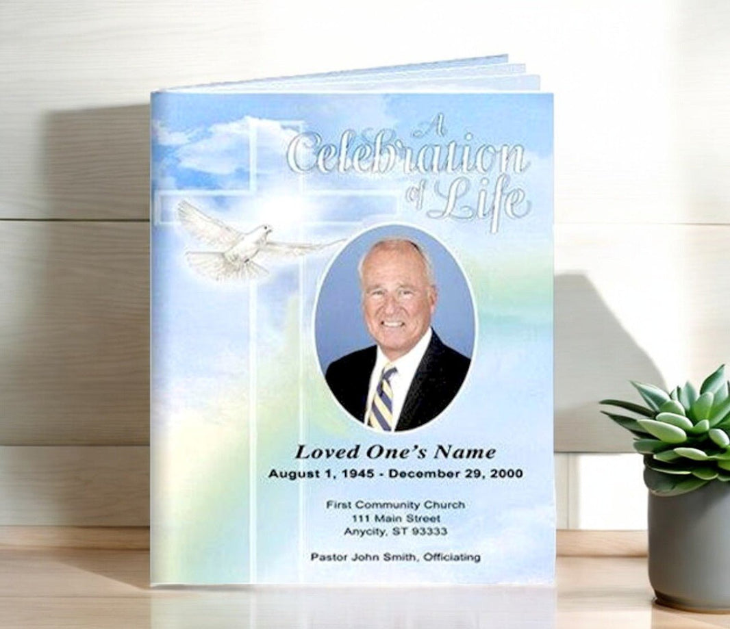 Faith Based, Christian, Religious Funeral Program Templates - The ...