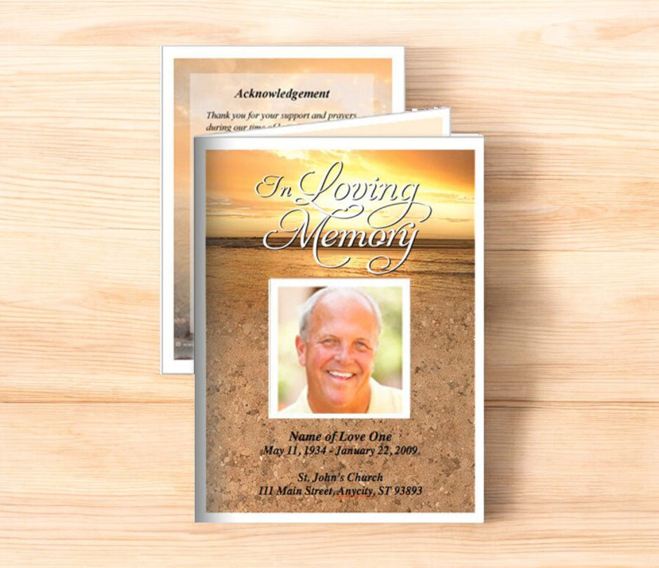 What Size Are Traditional Memorial Cards? – The Funeral Program Site