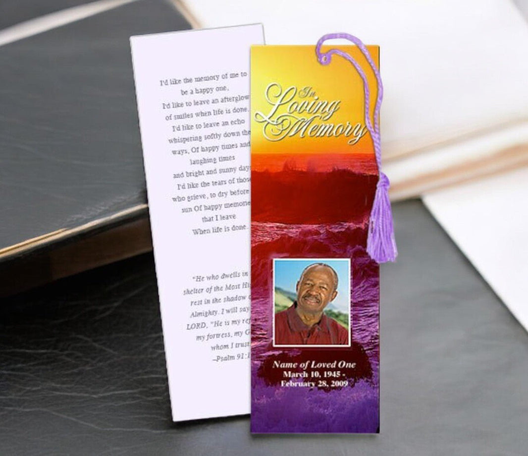 Memorial Bookmark Wording Examples – The Funeral Program Site