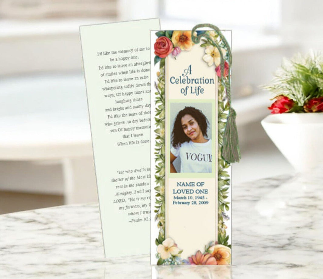 How to Create Memorial Bookmarks Using Photoshop – The Funeral Program Site